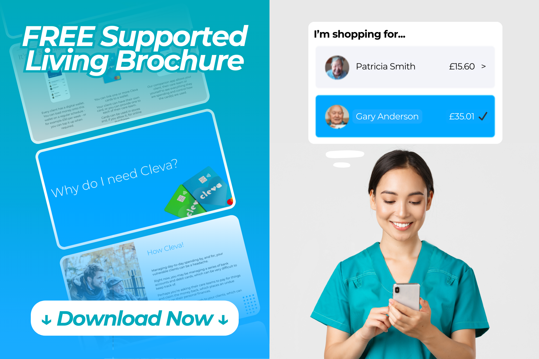 Cleva Card Payments For Supported Living Residents